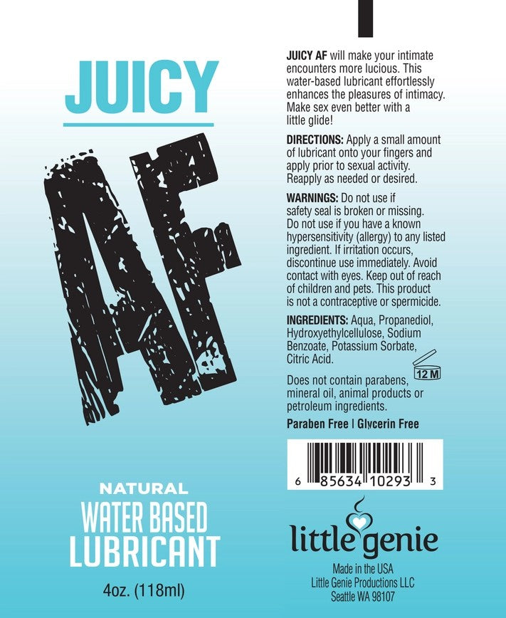 Juicy Af Lubricant- Unflavored 2oz – Meika's Boutique N More LLC